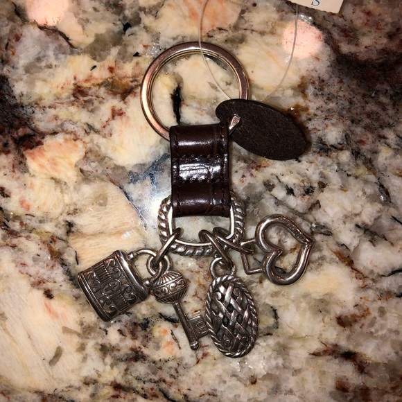 Brighton | Accessories | One World By Brighton Leather Charm Key Ring ...